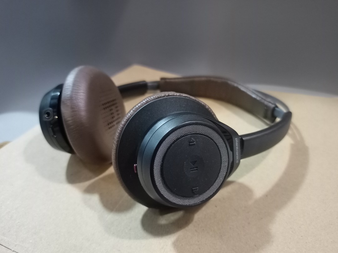 Poly / Plantronics Backbeat Sense Wireless Bluetooth Headphones with Mic (Black/Espresso), Audio ...