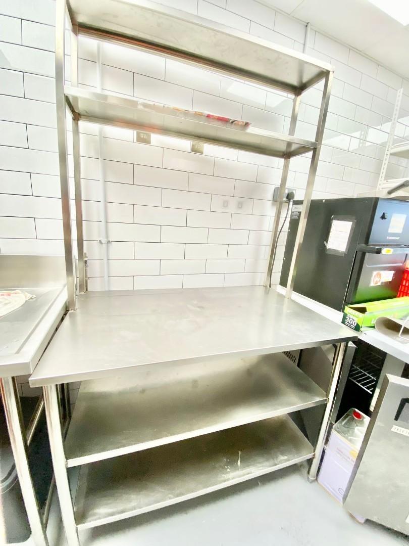 Prep table with shelves, Furniture & Home Living, Kitchenware ...