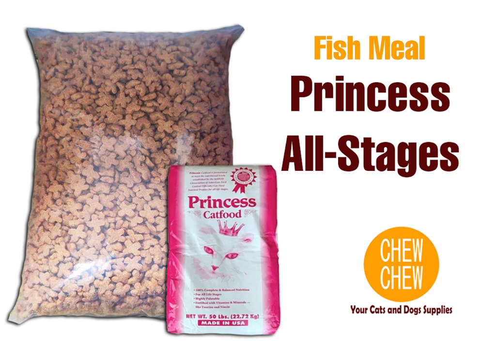 Princess Catfood Dry Cat Food for All-Stages - Fish Meal, Pet Supplies ...