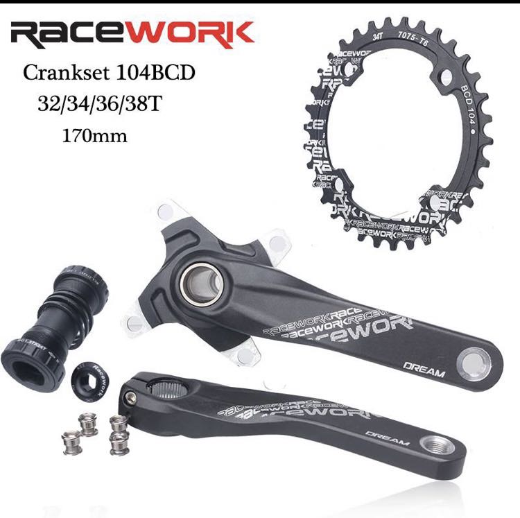 Racework Crankset, Sports Equipment, Bicycles & Parts, Parts ...