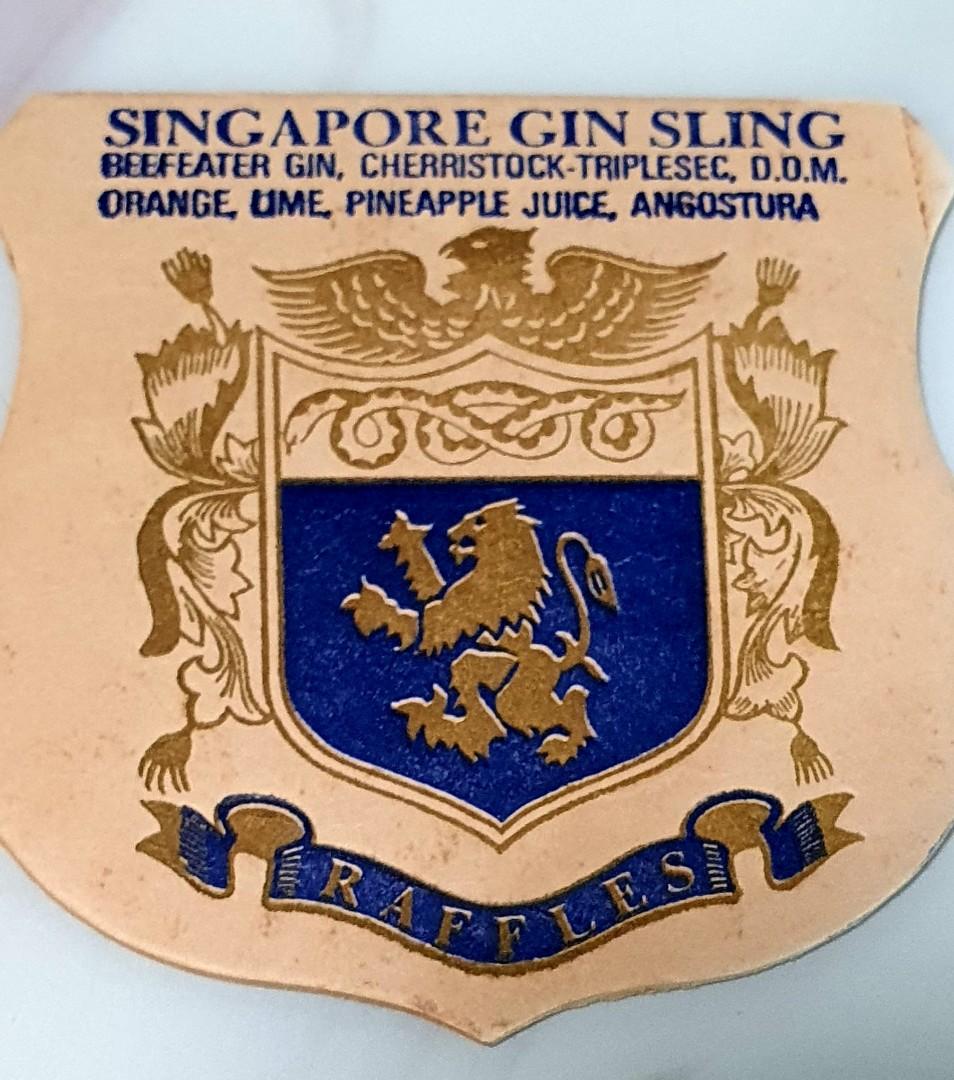 Raffles Hotel coasters : The Singapore Sling. Created in 1915, and now ...