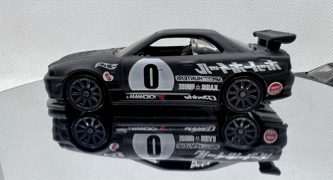 Rare Matt Black Hot Wheels Factory Custom Nissan Skyline R34 BNR34 ...