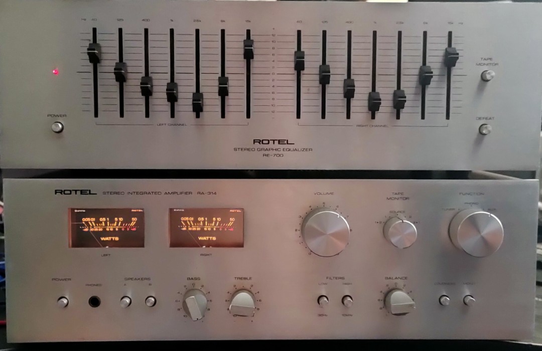 Rotel Amplifier & Equalizer RA-314 RE-700, Audio, Soundbars, Speakers ...