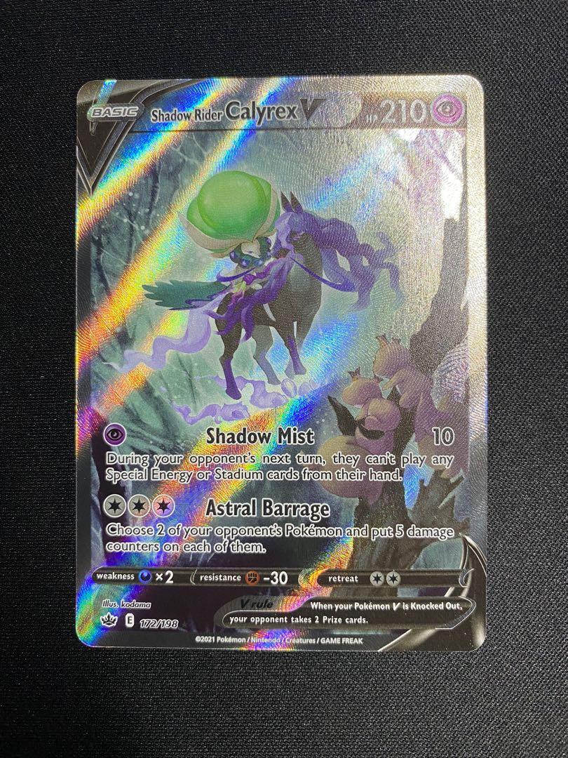 Shadow Rider Calyrex V Alternate Full Art - Pokemon Chilling Reign ...