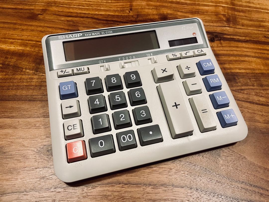 SHARP EL-2135 Calculator for Bank Business Office (EXCELLENT CONDITION ...