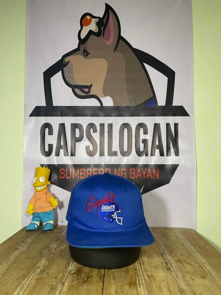 AJD Team NFL New York Giants Script Helmet 80s VINTAGE Snapback Cap ...