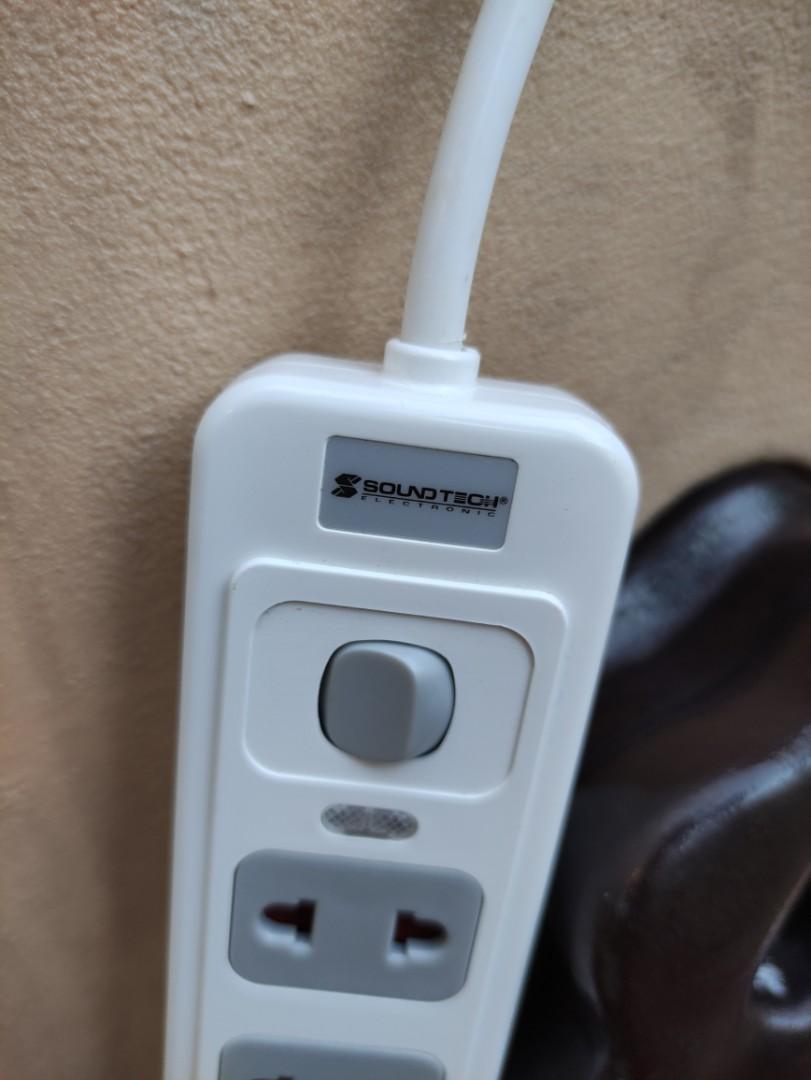 SoundTech 2 Pin 4 Way Extension Cord (2 Meters Cable), Computers & Tech ...