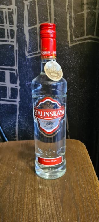 Stalinskaya Premium vodka - 70cl, Food & Drinks, Alcoholic Beverages on ...