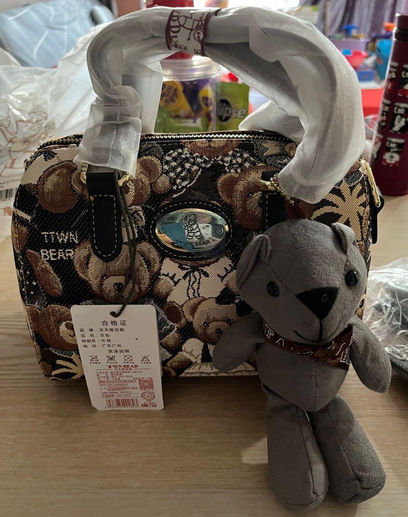 TTWN Bear bag, Women's Fashion, Bags & Wallets, Cross-body Bags on ...