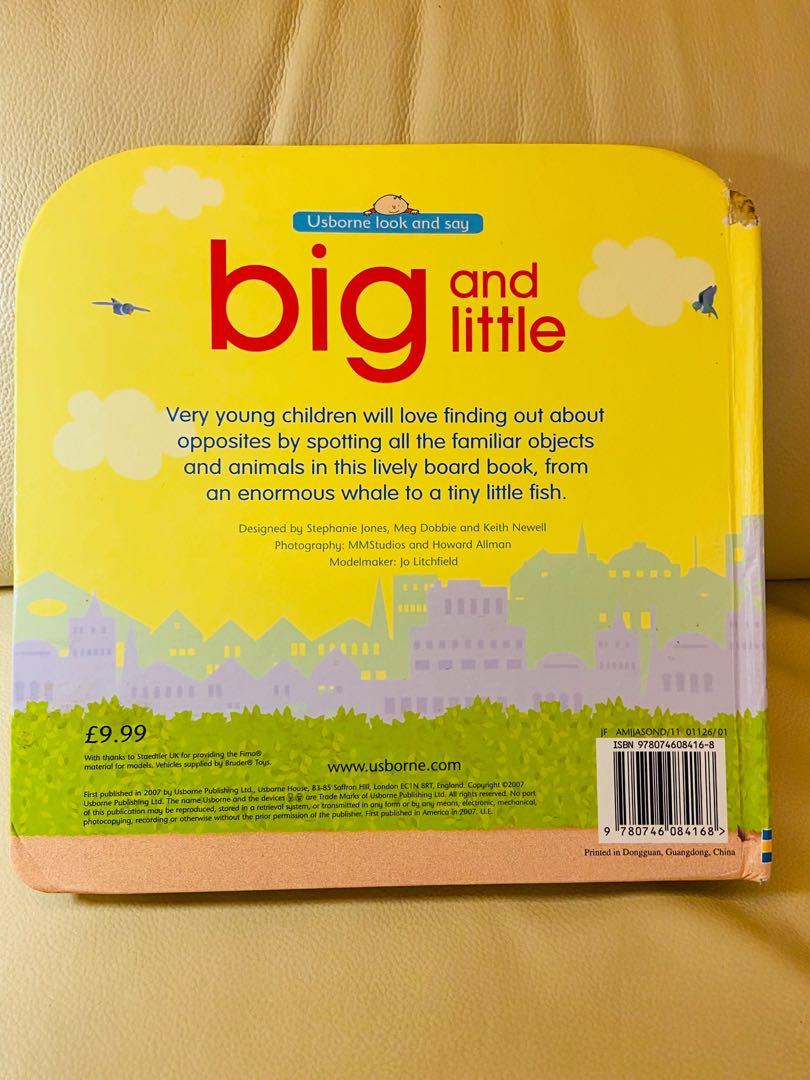 Usborne Big and Little (a book about Opposites) Books for kids and ...