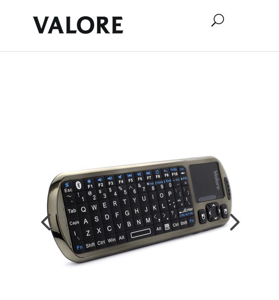 Valore Titanium Mini-Bluetooth Keyboard with Presenter (V-BTK350 ...