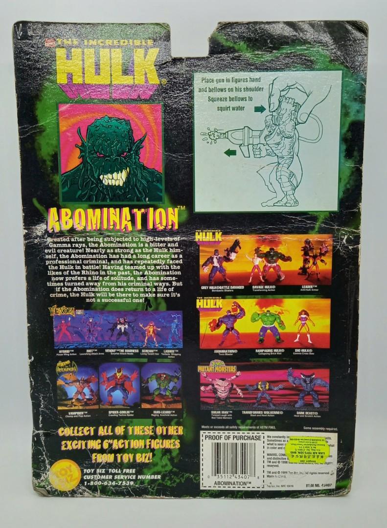 Vintage 1996 ABOMINATION With Toxic Blaster Action Figure, Hobbies ...