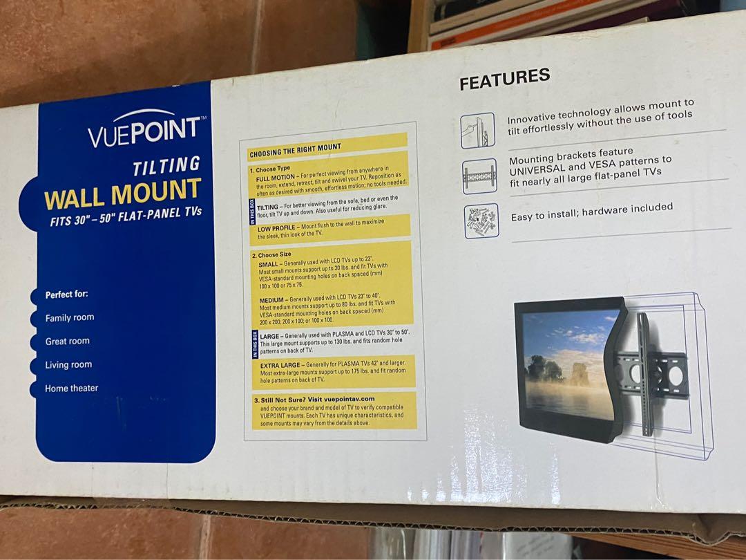 VuePoint Tilting Wall Mount, TV & Home Appliances, TV & Entertainment ...