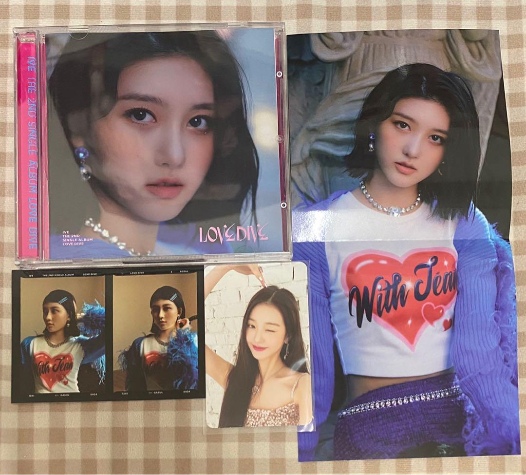 [ Starship Square POB ] WTS IVE LOVE DIVE ALBUM JEWEL CASE SET & SSQ Photocard / Leeseo Liz ...