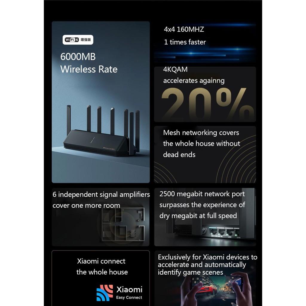 Xiaomi AX6000 RouterWifi Repeater 6000M Wireless Rate 4K QAM ...