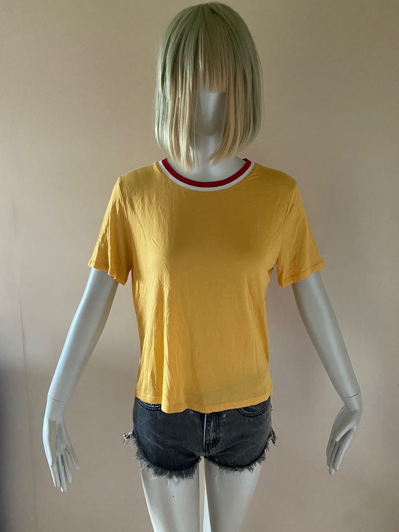 ZARA YELLOW TOP, Women's Fashion, Tops, Shirts on Carousell