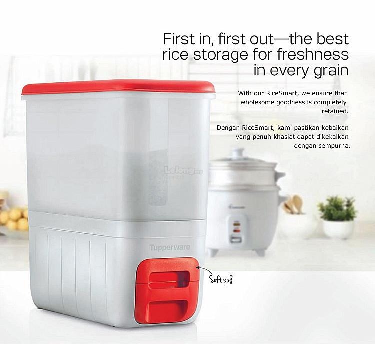 10kg Rice Smart Rice Dispenser (RED) - Food Storage (Tupperware Brands ...