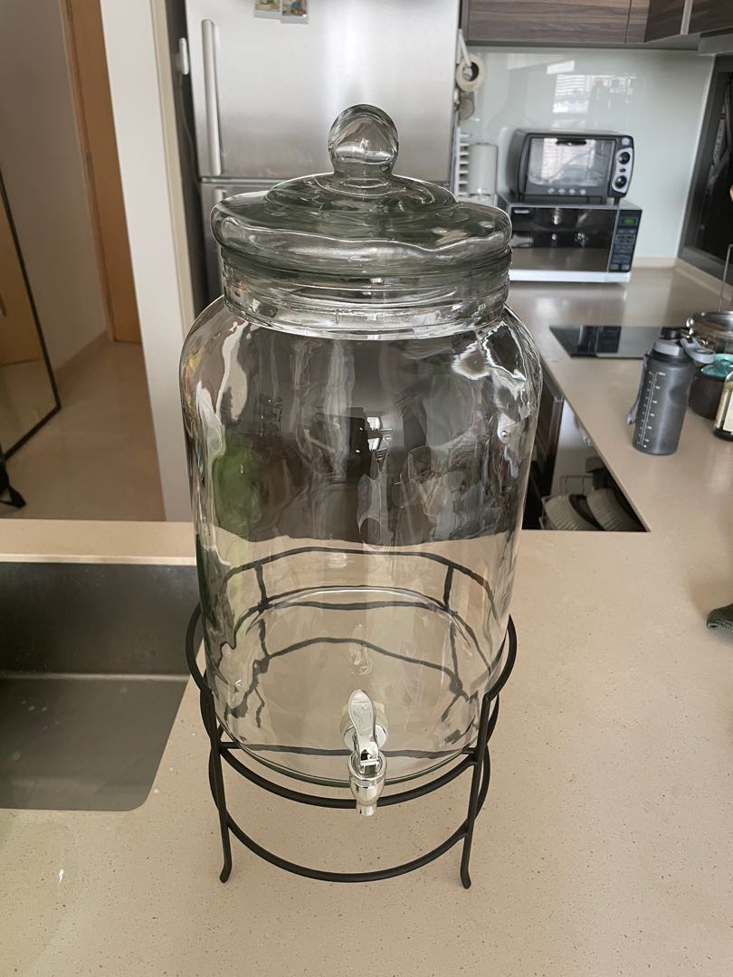 10L Glass beverage dispenser, Furniture & Home Living, Kitchenware ...