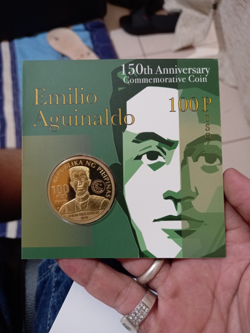 2018 100p emilio aguinaldo commemorative coin, Hobbies & Toys ...
