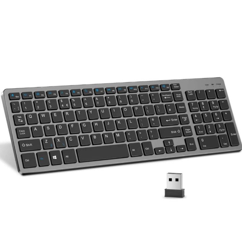2.4GHz Wireless Re-Chargeable Keyboard, Ultra Slim Re-Chargeable ...