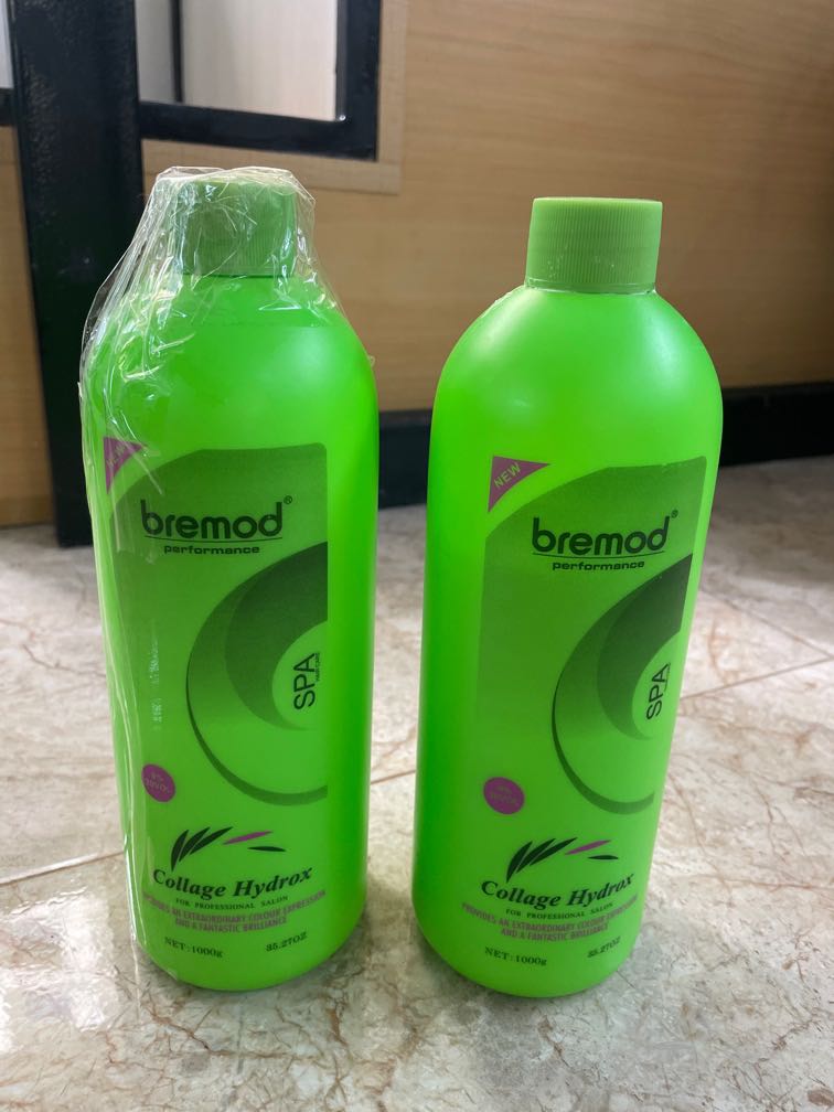 2 Bottles 9% Bremod Collage Hydrox Oxidizing 1000ML, Beauty & Personal ...