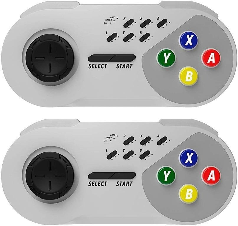 2 Pack Wireless Turbo Controller for Nintendo SNES Classic Mini - Grey ...