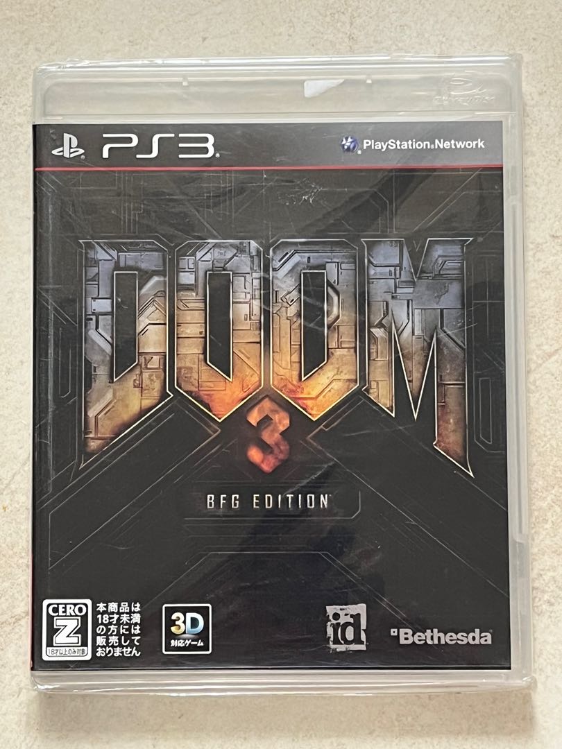 日版 PS3 DOOM 3 BFG EDITION 摧毁戰士 HD REMASTER 經典第一身射擊遊戲, 電子遊戲, 電子遊戲 ...