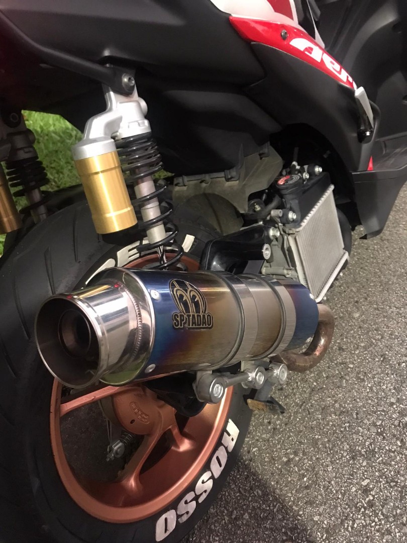 Aerox v1 SP tadao pipe, Motorcycles, Motorcycle Accessories on Carousell
