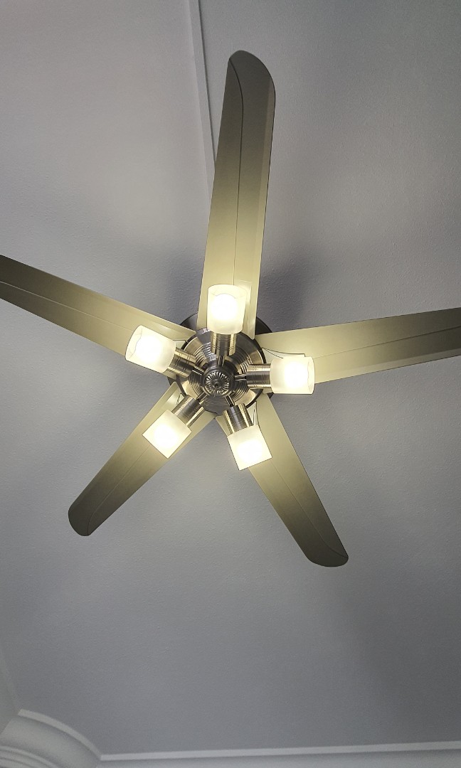 Alpha 6 pcs powerful fan with LED lighting, Furniture & Home Living ...