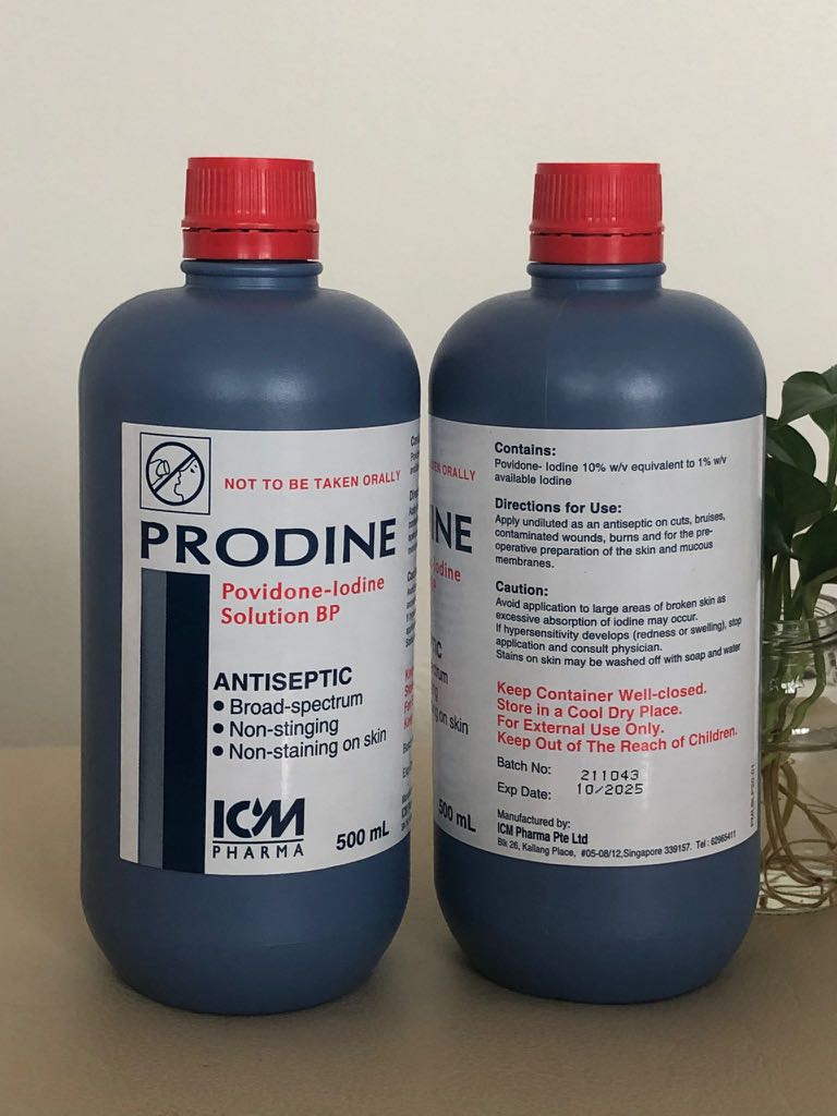 Antiseptic- ICM Prodine (Providone Iodine Solution BP) *Brand New ...