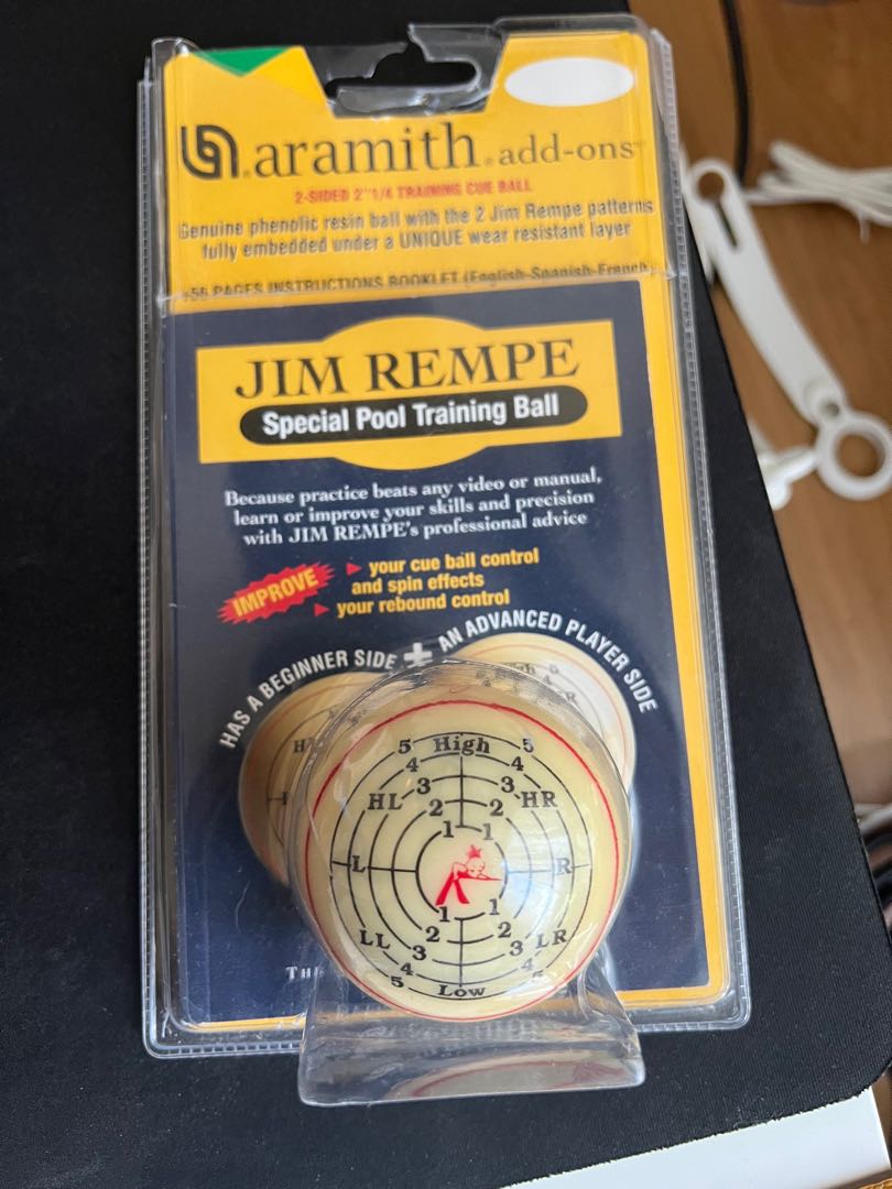 Aramith Jim Rempe training Cue Ball for pool, Sports Equipment, Sports ...
