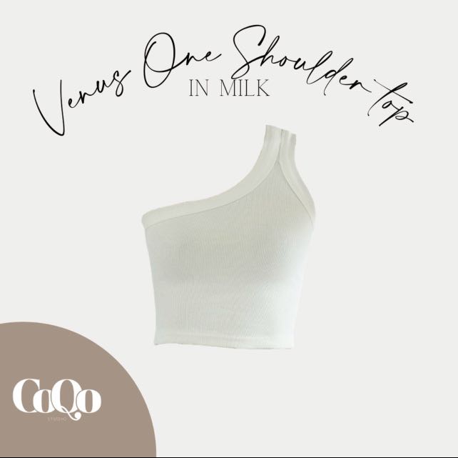 CoQo Studio One Shoulder Top, Women's Fashion, Tops, Sleeveless on ...