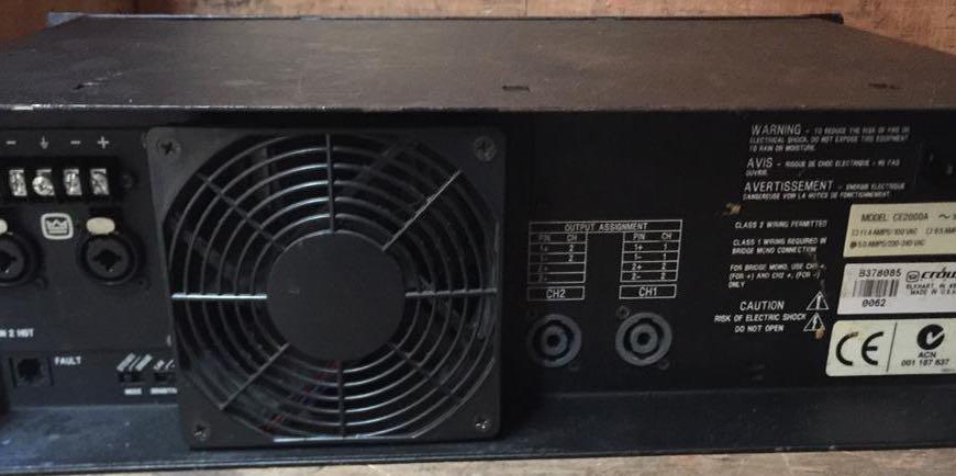 Crown CE2000 Power Amplifier, Audio, Soundbars, Speakers & Amplifiers ...