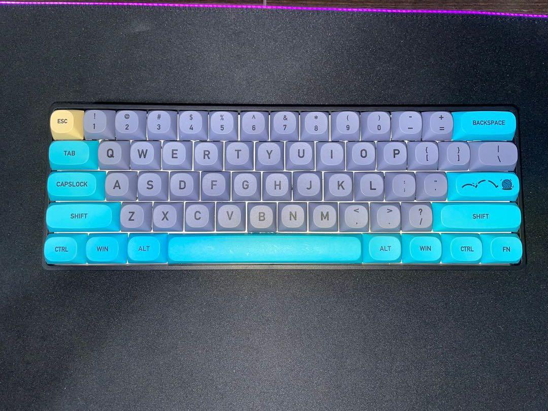 Custom Milky 60% RGB mechanical keyboard, Computers & Tech, Parts ...