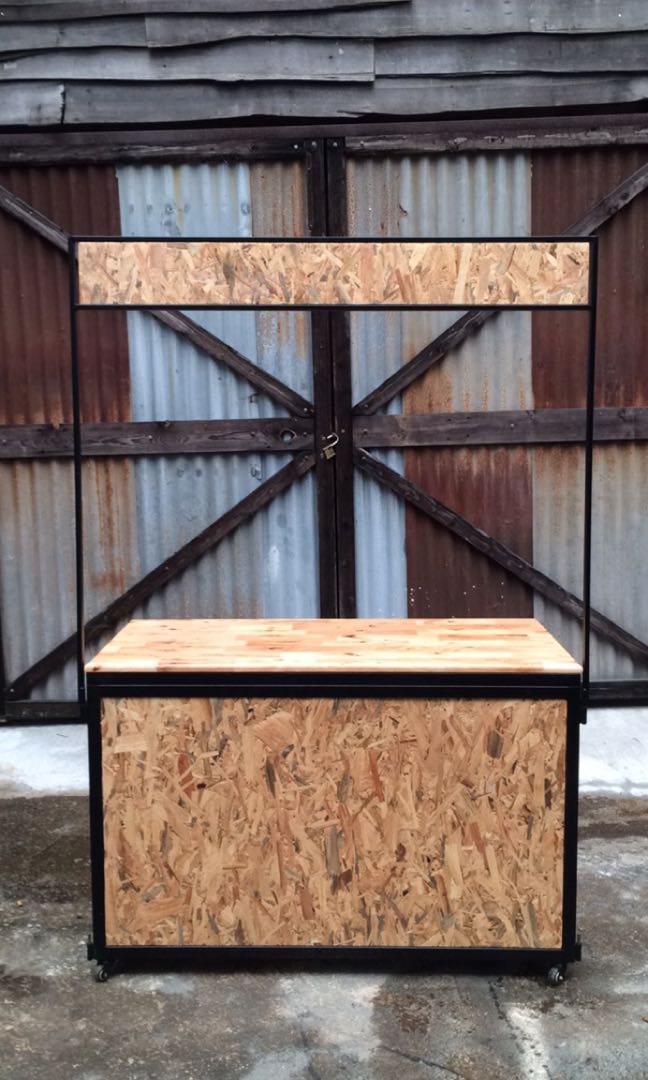 custom foldable stall / kiosk, Furniture & Home Living, Furniture ...