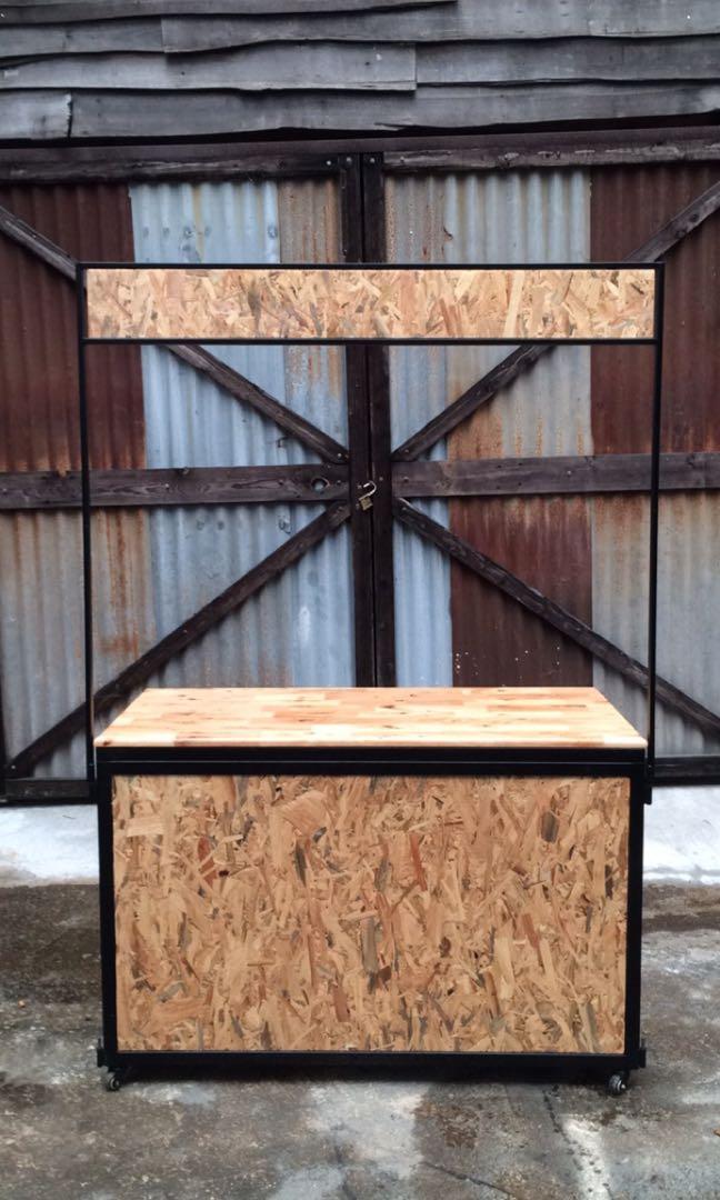 custom foldable stall / kiosk, Furniture & Home Living, Furniture ...
