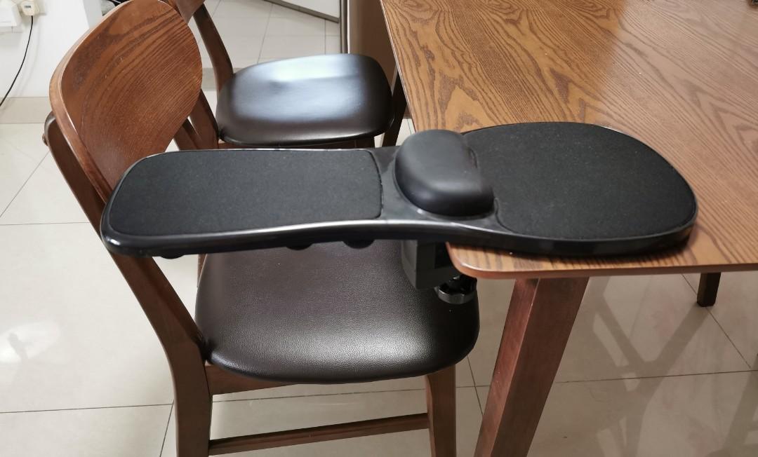 Extended Table/Chair Arm Rest with Mouse Pad, Everything Else on Carousell