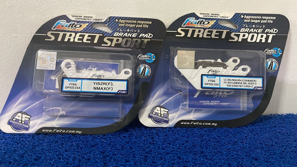 Faito Racing Front and Rear Brake Pad NMAX 155 N-MAX 155, Motorcycles ...