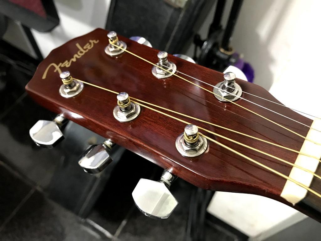 Fender CF60-NAT Acoustic Guitar, Hobbies & Toys, Music & Media, Musical ...