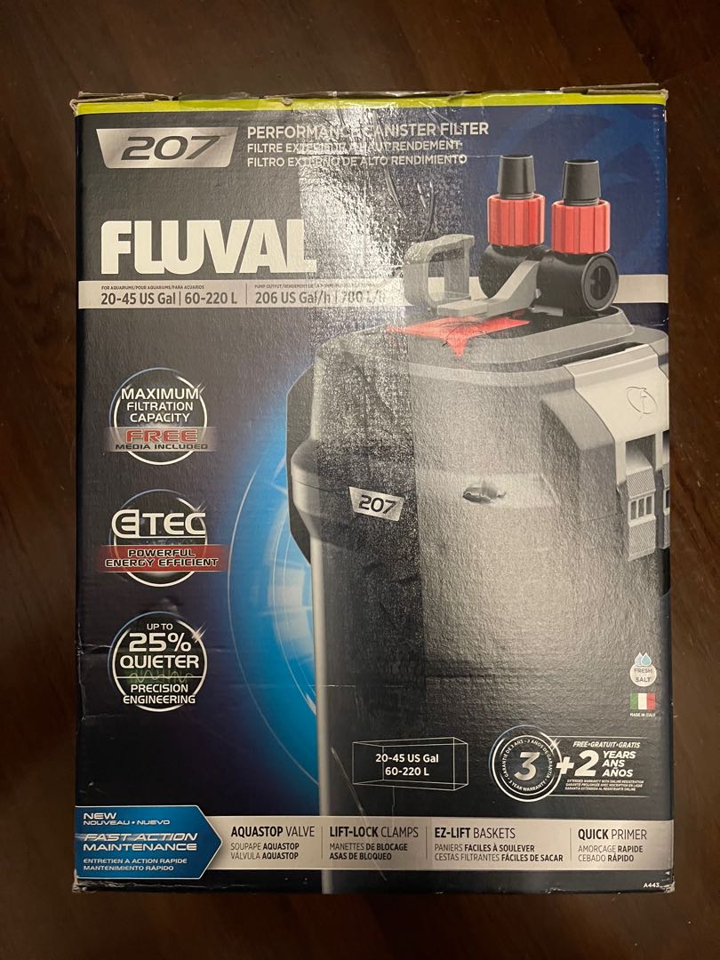 Fluval 207 performance canister, Pet Supplies, Homes & Other Pet ...