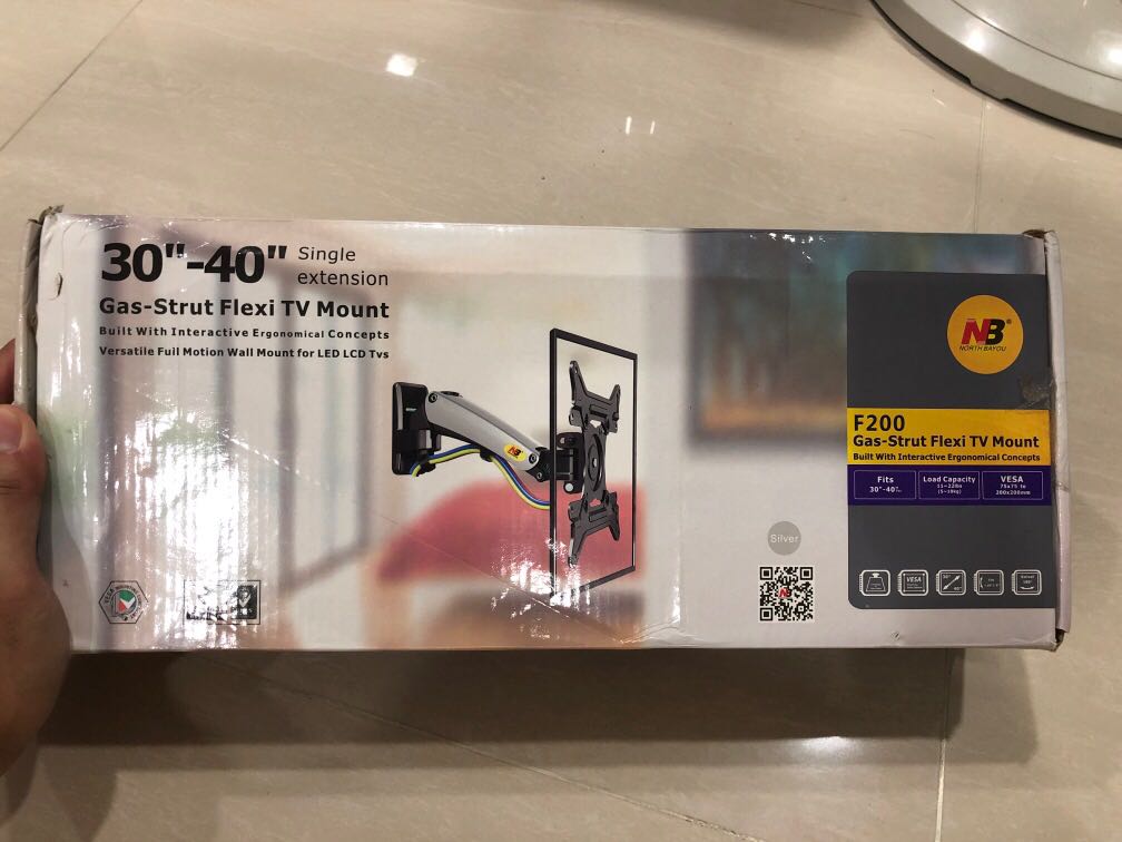 Gas Strut Flexi TV Mount, TV & Home Appliances, TV & Entertainment, TV ...