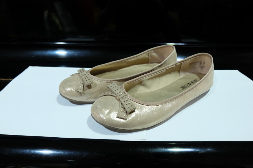 Gold Lower East Side Fabric Upper Balance w/ Ribbon Flats, Women's ...