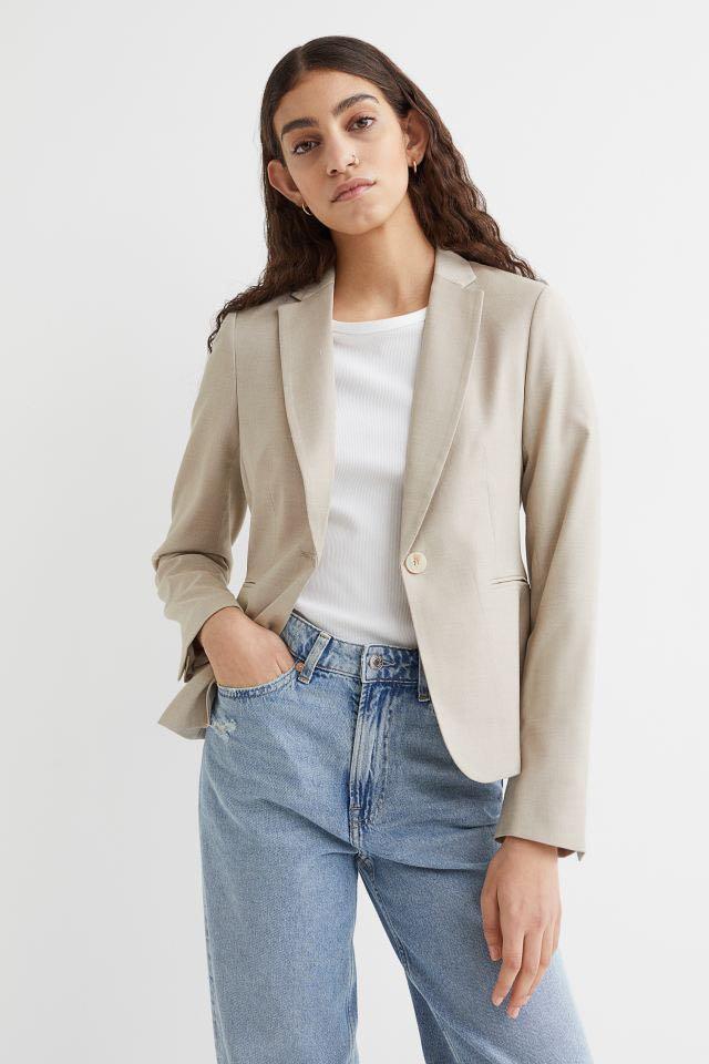 hm beige jacket