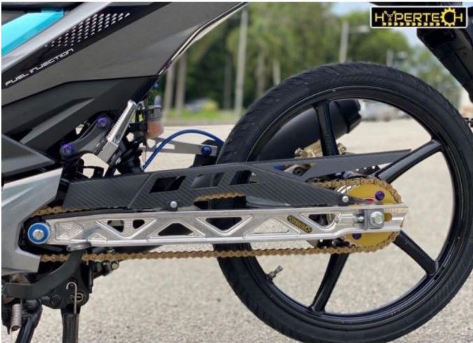 Arm chain cover Y15 / Y16 / SNIPER V1/V2/V3 *** black & carbon ...