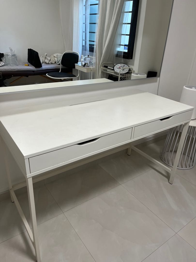 Giving away Ikea Alex computer study desk 132cm, Furniture & Home ...