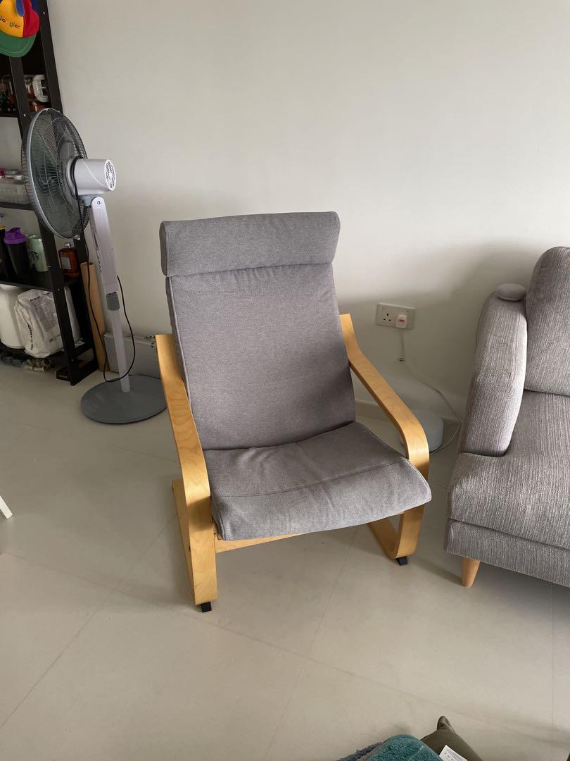 IKEA Poang Armchair, Furniture & Home Living, Furniture, Chairs on ...