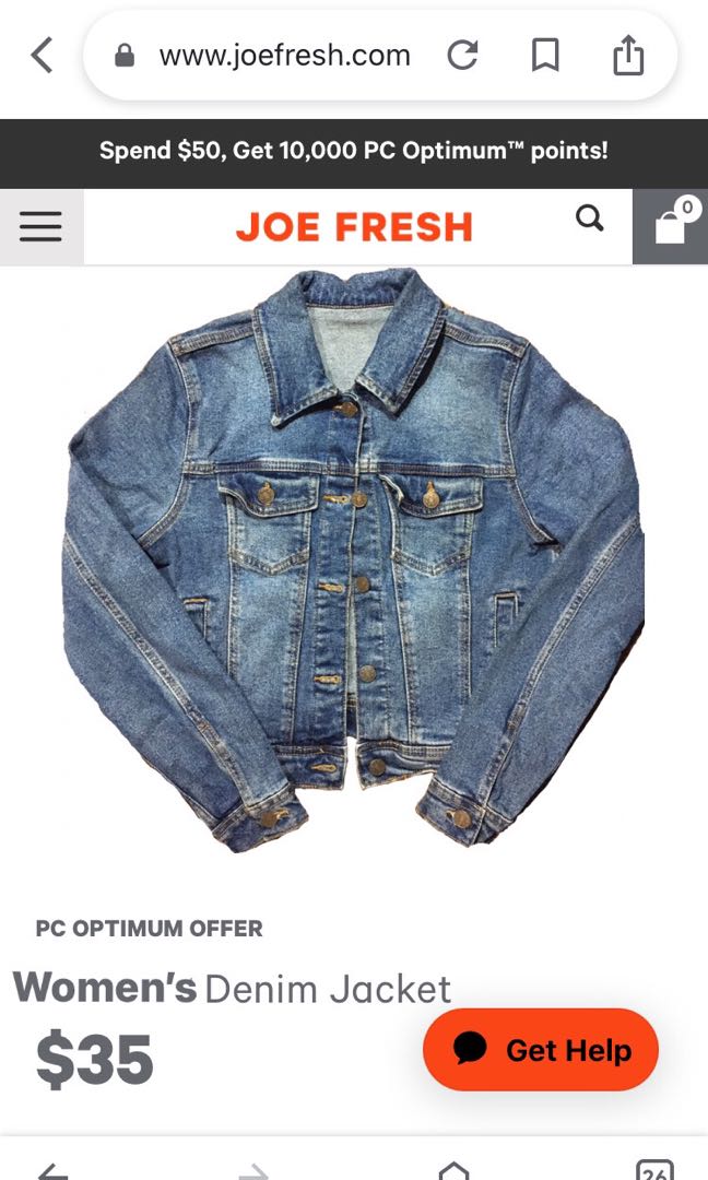JOE FRESH Denim Jacket, Women's Fashion, Coats, Jackets and Outerwear ...