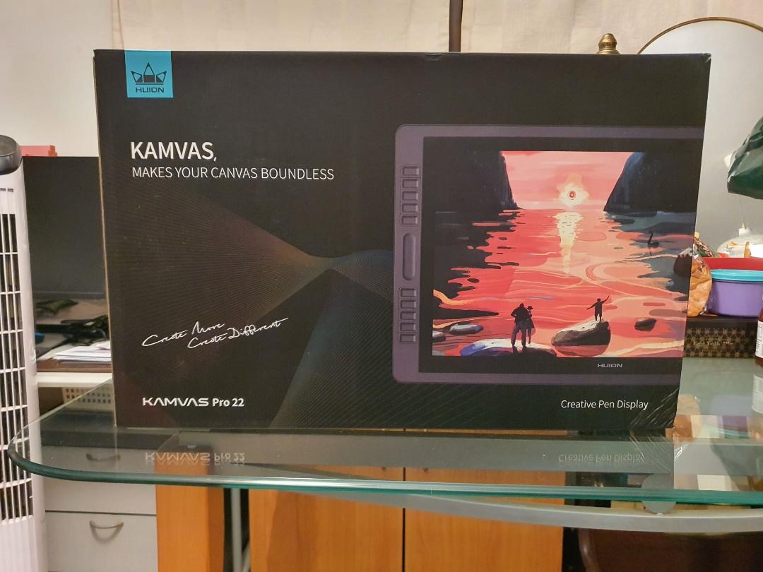 Kamvas Pro 22 (Never Used!), Computers & Tech, Parts & Accessories ...