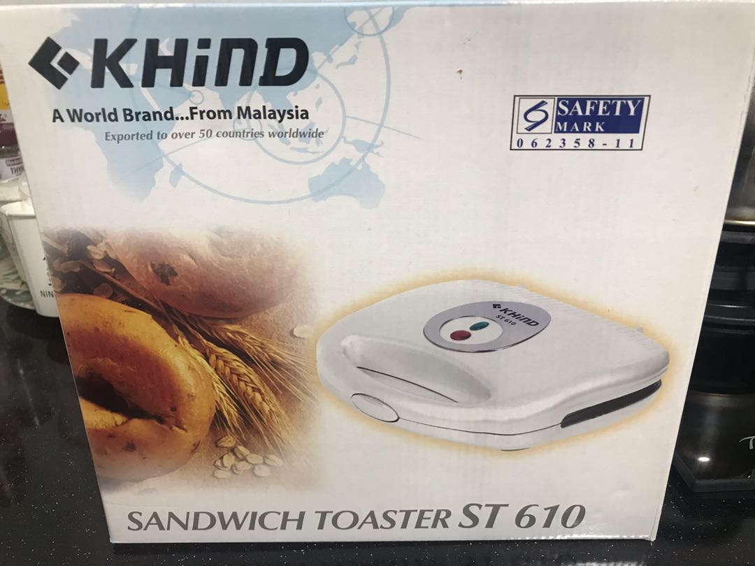 KHIND Sanwich Toaster ST 610, TV & Home Appliances, Kitchen Appliances ...