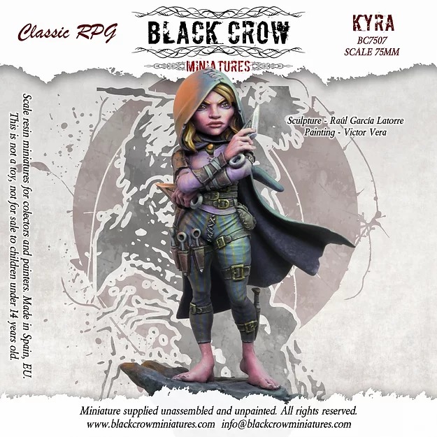 Kyra ( Blackcrow Miniatures Busts Bigchild Creatives 75mm miniature ...